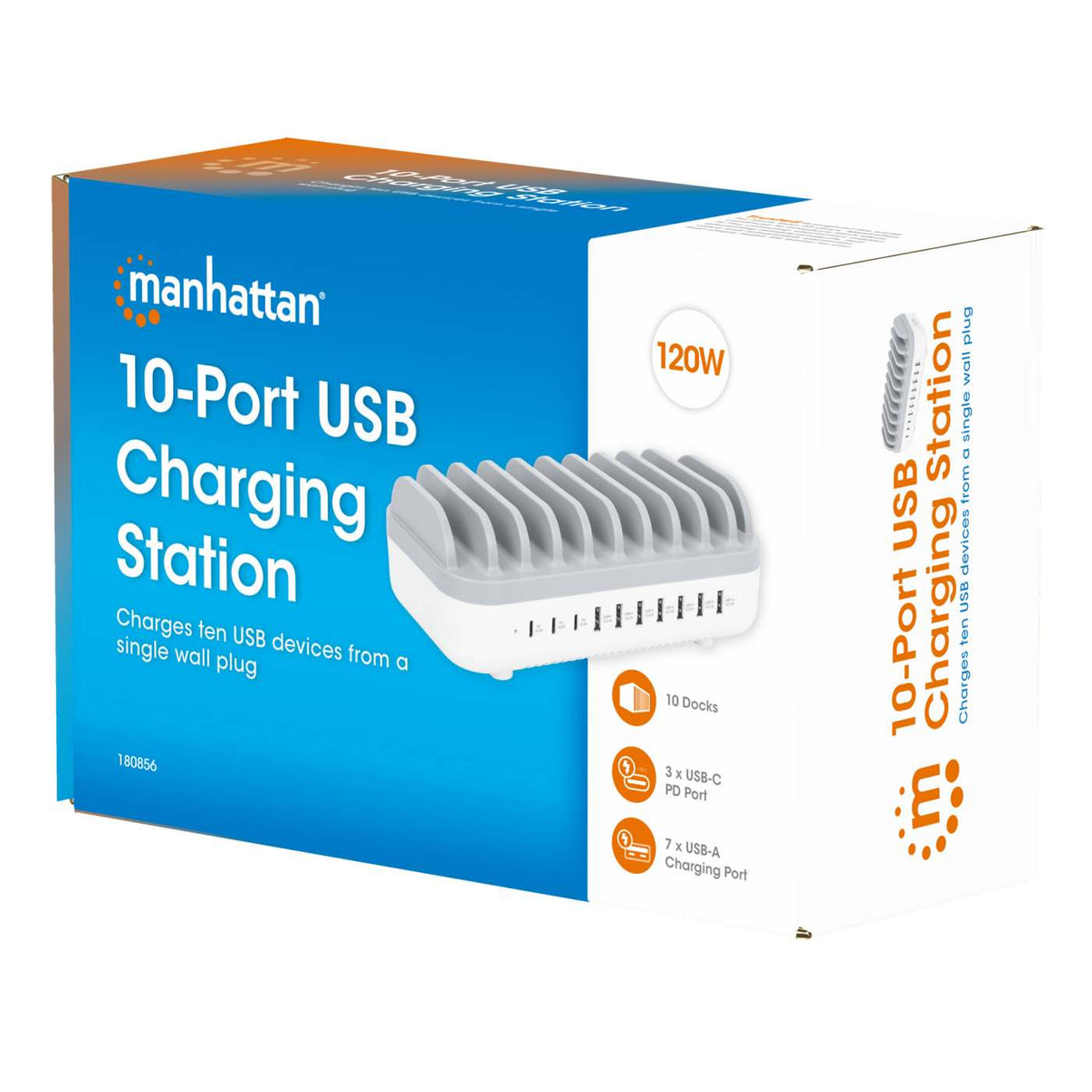 10-Port USB Power Delivery Charging Station - 120 W (180856 ...