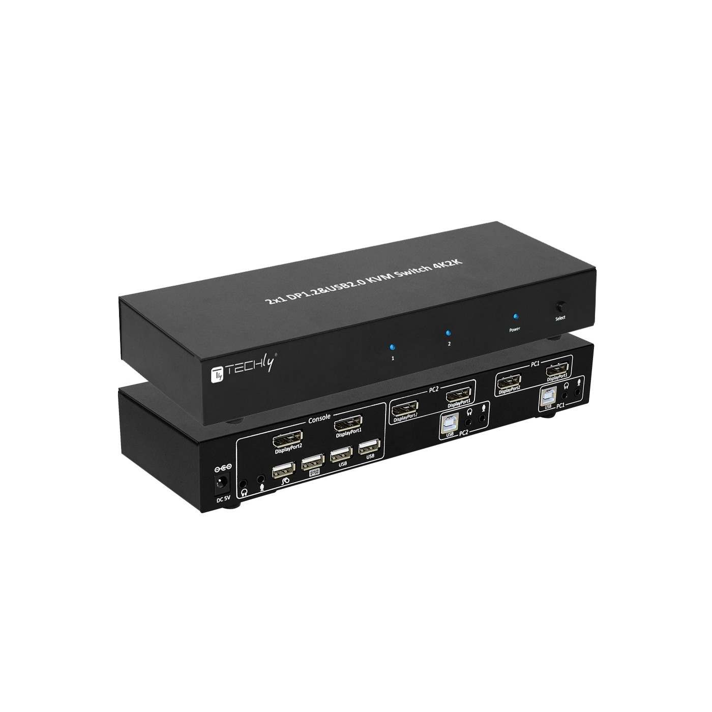2-Port DisplayPort Dual-Monitor KVM Switch 4K@60Hz (154406) – Manhattan ...