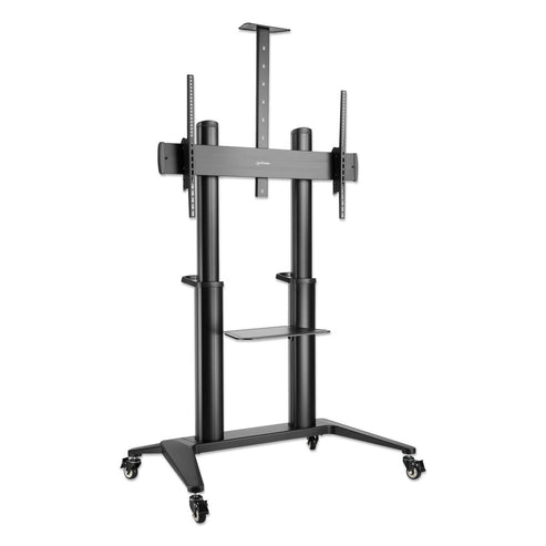 Aluminum Heavy-Duty Large-Screen Height-Adjustable Multimedia TV Cart ...