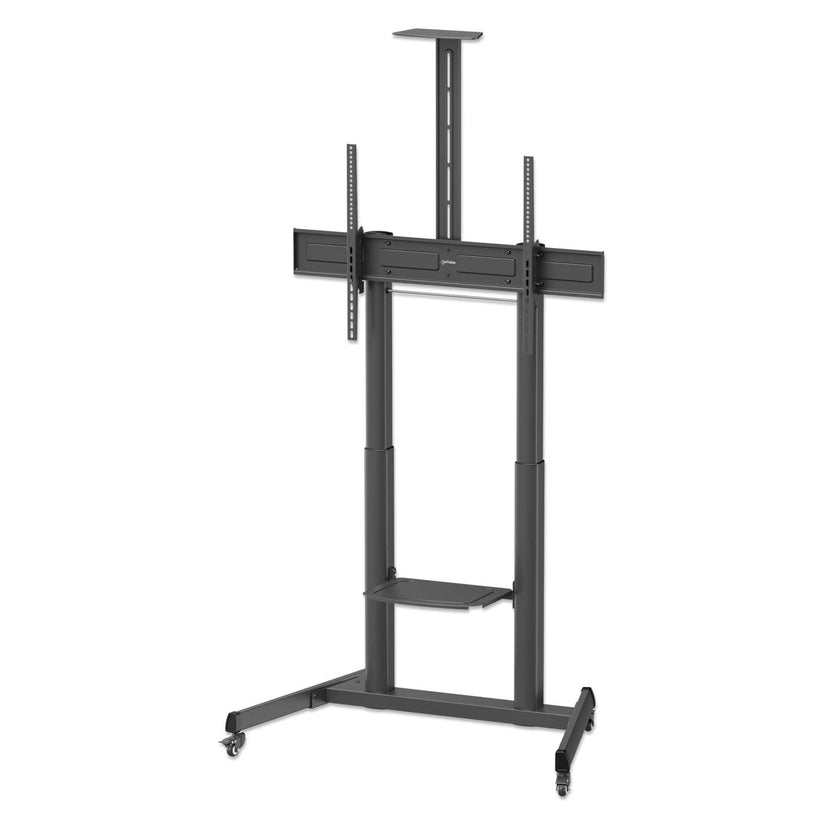 Large-Screen Multimedia TV Cart w/ Tool-Free Height Adjustment, for 60 ...
