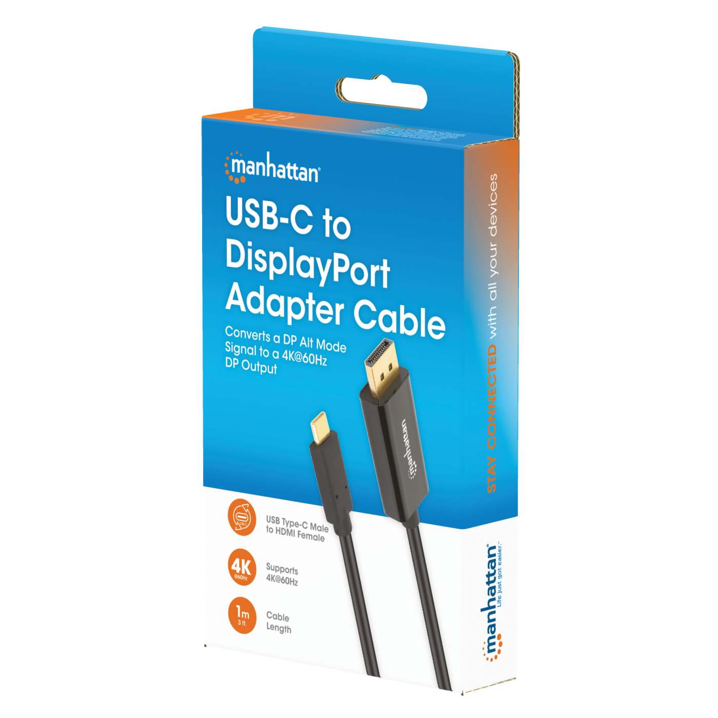 Manhattan USB-C to DisplayPort Adapter Cable (154260) – Manhattan Products