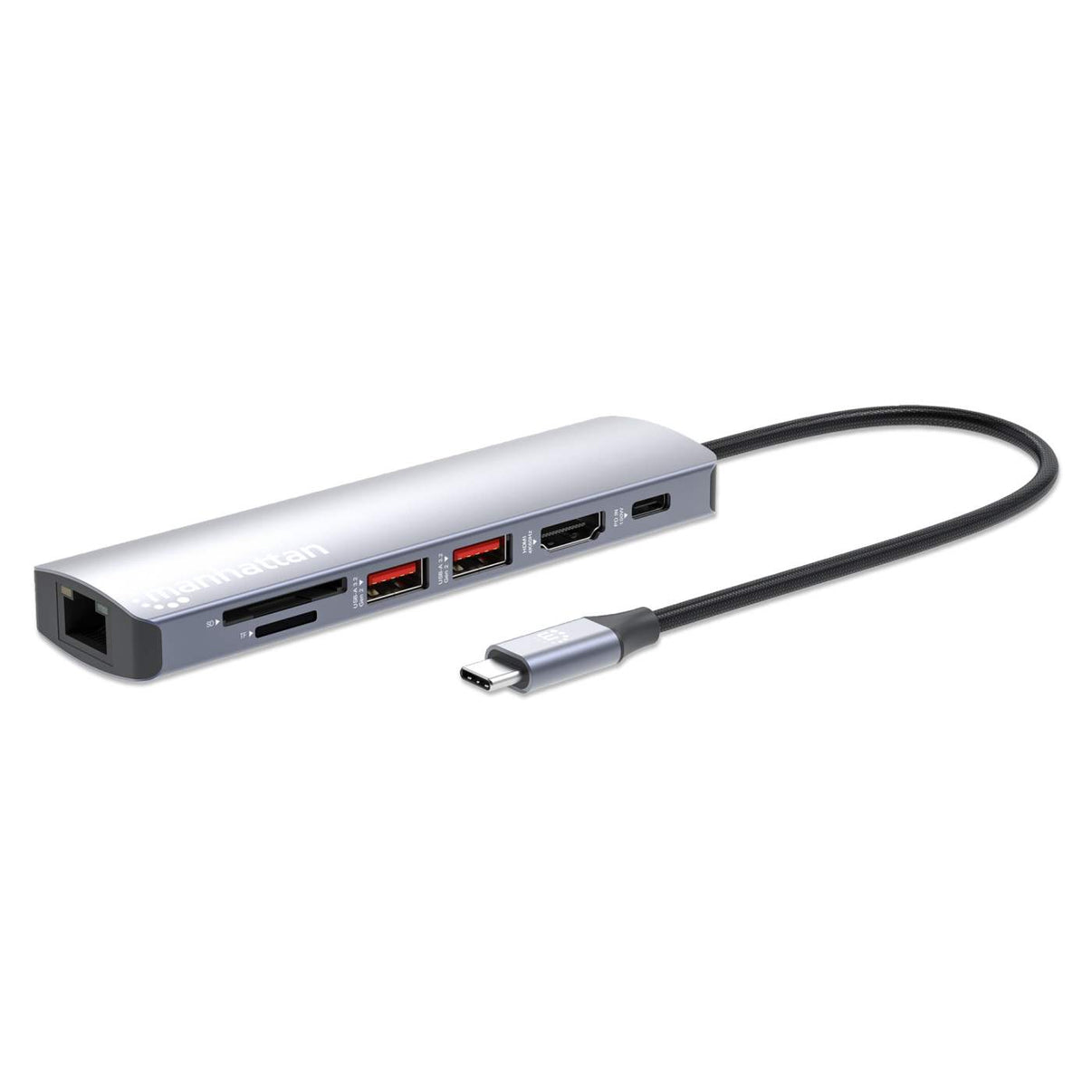USB-C PD 7-in-1 4K Docking Station / Multiport Hub (153966) – Manhattan ...